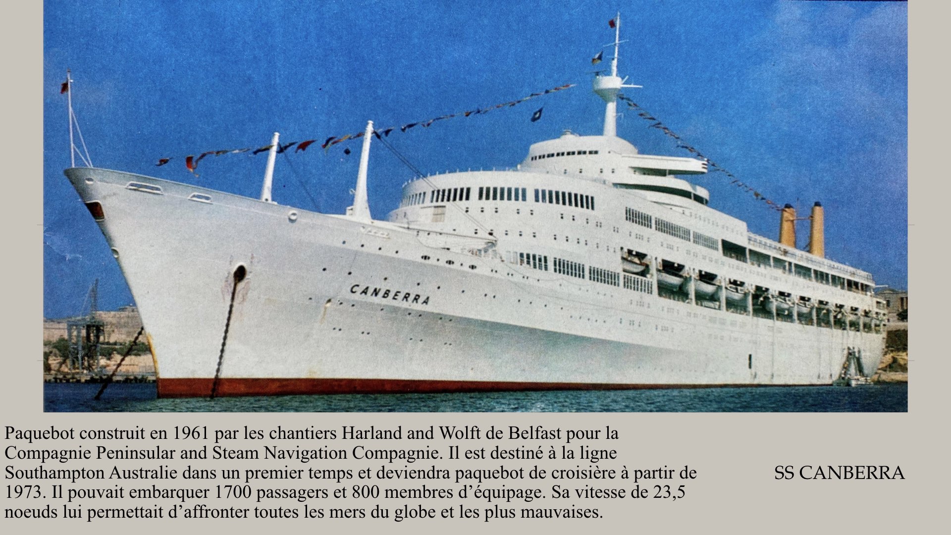 SS CANBERRA - Croisières et Paquebots